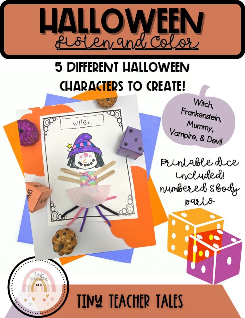 Halloween Listening Craft - Tiny Teacher Tales