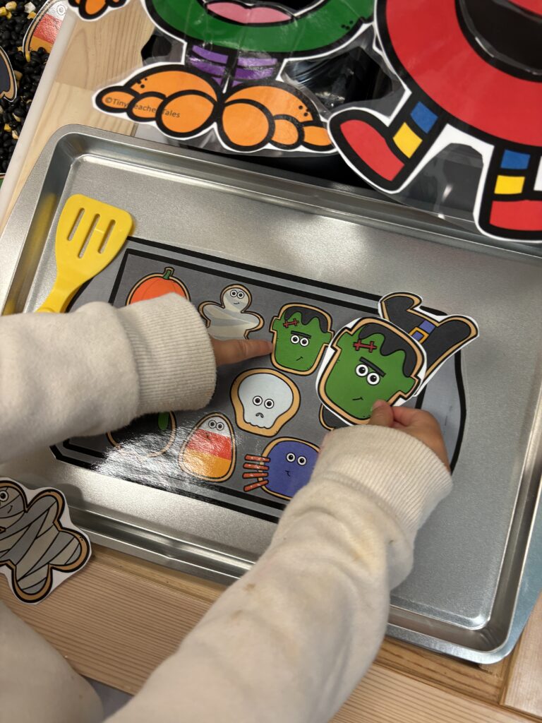 Feed The Monster Sensory Bin - Tiny Teacher Tales